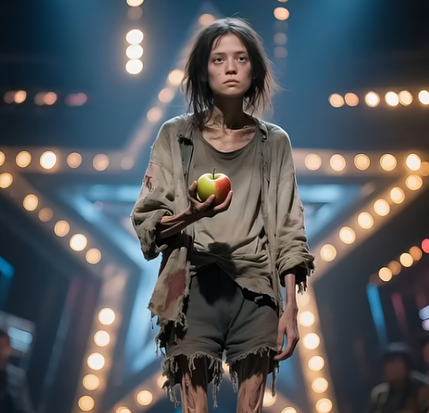 The Girl and the Apple: A Spellbinding Act That Transformed Stillness ...
